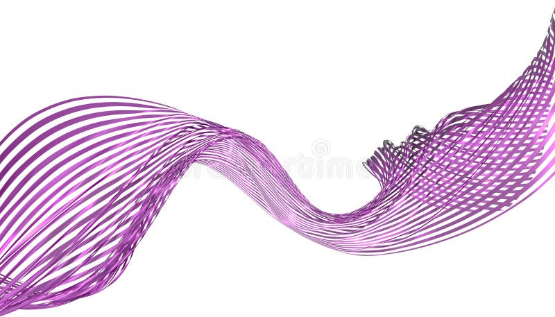 Abstract Background of Violet Wavy Lines. 3d Rendering Image Stock ...