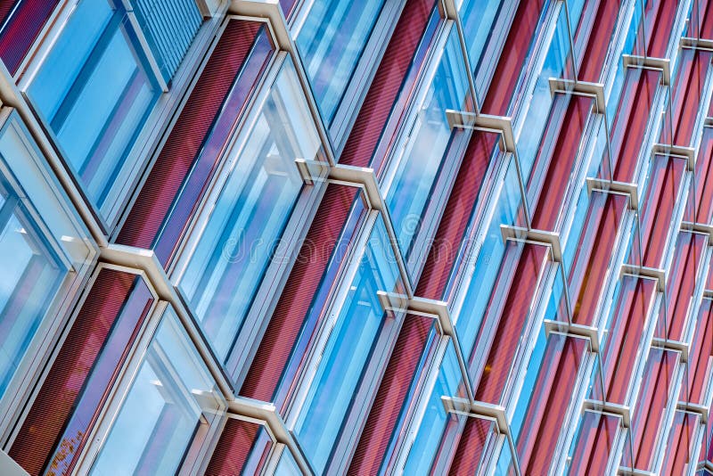 The Wall of a Modern Building Stock Image - Image of contemporary ...