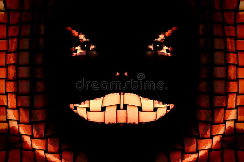 Abstract Background or Wallpaper: Smiling Devious Female Pumpkin Stock ...