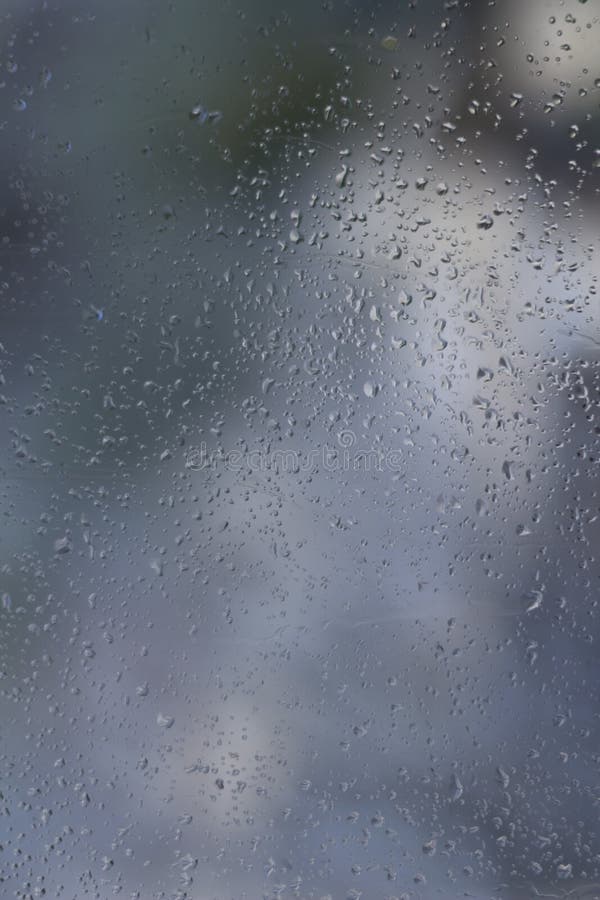 Abstract Background of Water Drops on Window Glass Stock Photo - Image ...