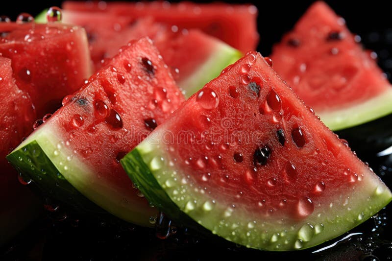 Abstract Background of Watermelon Texture. Macro Watermelon Stock ...