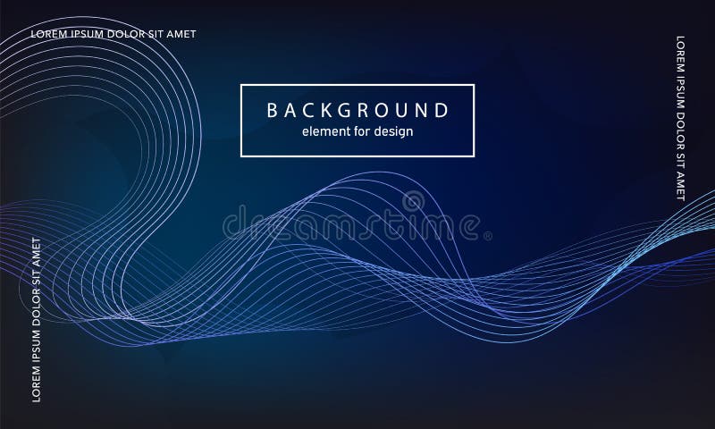 Abstract Background. Wave Element for Design Poster. Digital Frequency ...
