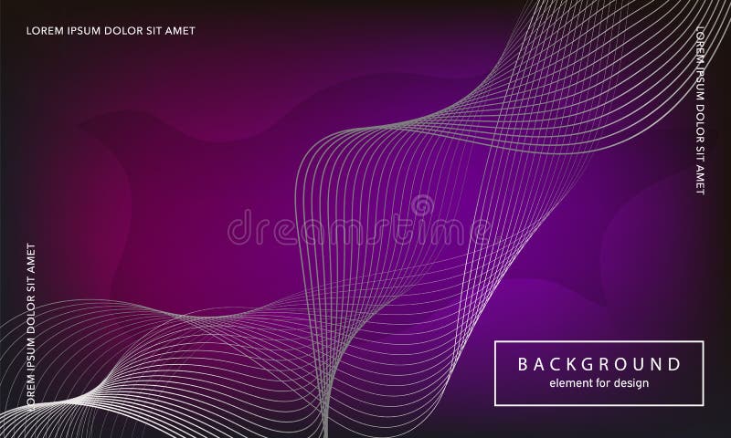 Abstract Background. Wave Element for Design Poster. Digital Frequency ...