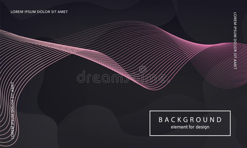 Abstract Background. Wave Element for Design Poster. Digital Frequency ...