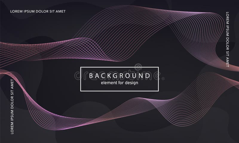 Abstract Background. Wave Element for Design Poster. Digital Frequency ...