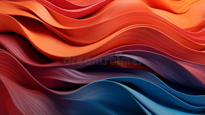 Abstract Background with Wave-like Shapes and Colors for Design ...
