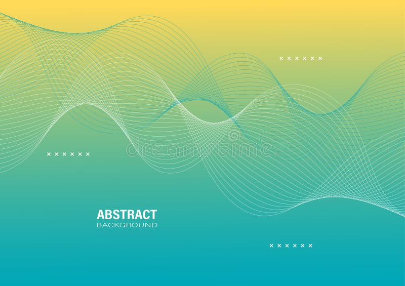The Abstract Background of the Wave Line and Curve Has Soft Movement on ...