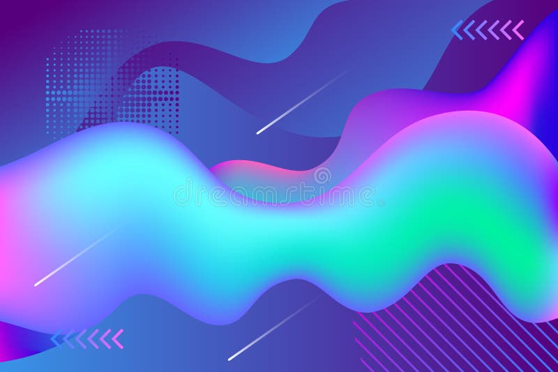 Abstract Background with Wave and Line Stock Vector - Illustration of ...