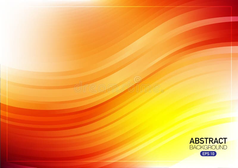 Abstract Background with Wave Orange and Yellow Radient Color Stock ...