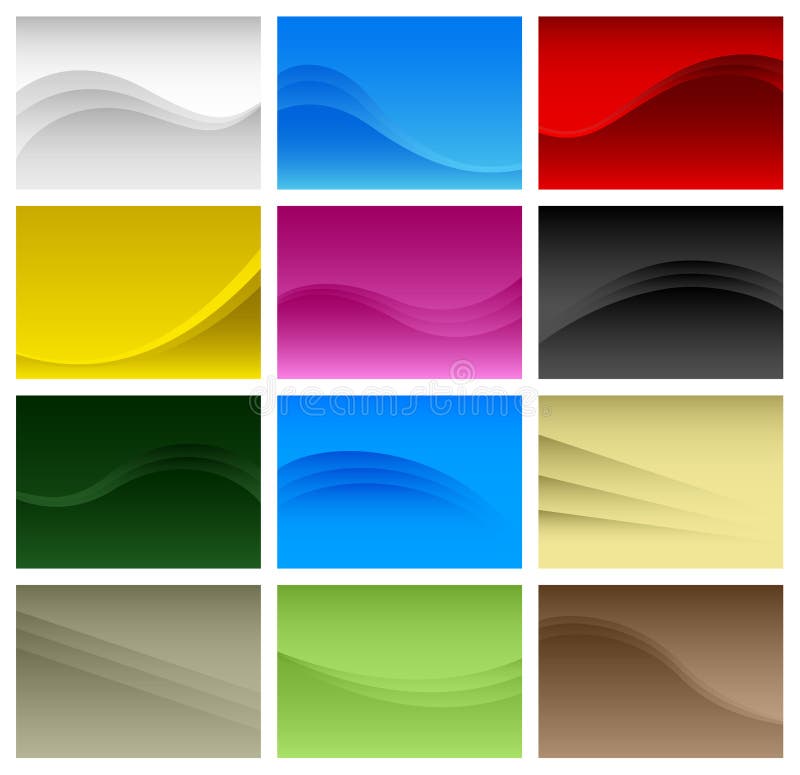 Abstract Background Wave Vector A4 Stock Vector - Illustration of ...