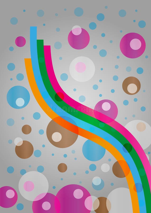 Abstract Background with Waved Ribbons Stock Vector - Illustration of ...