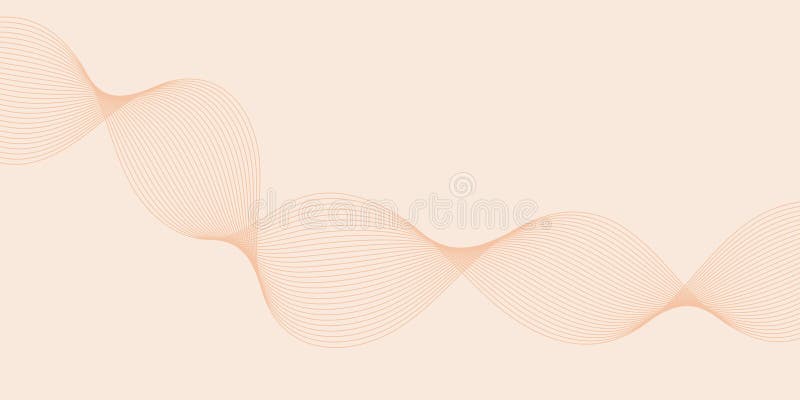 Abstract Background with Waves for Banner. Beige Color Stock Vector ...