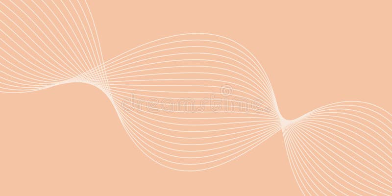 Abstract Background with Waves for Banner. Beige Color Stock Vector ...