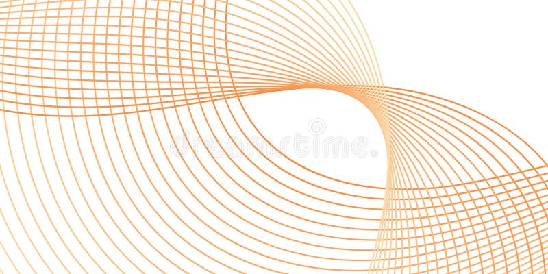 Abstract Background with Waves for Banner. Medium Banner Size. Orange ...