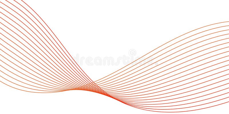 Abstract Background with Waves for Banner. Red and Orange Color Stock ...