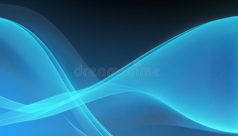 Abstract Background Waves Blue Color. UI UX Design. Stock Illustration ...