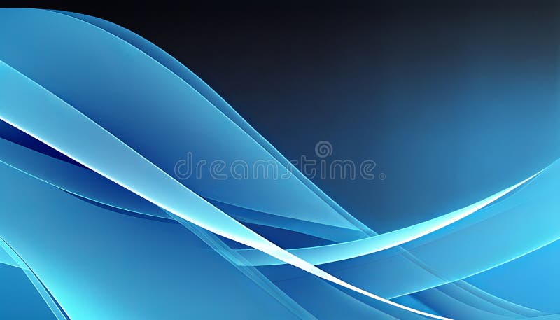 Abstract Background Waves Blue Color. UI UX Design. Stock Illustration ...