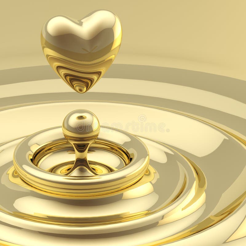 Gold stock illustration. Illustration of drip, fluid, glassy - 4216830