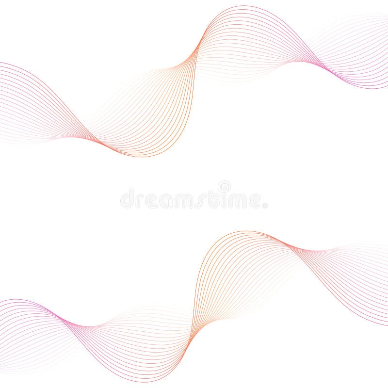 Abstract Background with Waves and Lines Stock Illustration ...