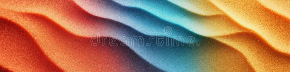 Abstract Background, Waves of Multi-colored Rainbow Sand Stock ...