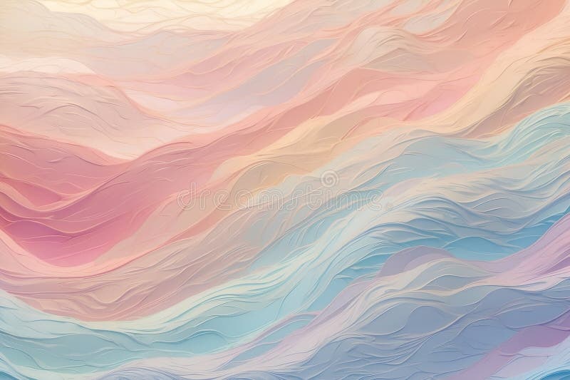 Abstract Background with Waves with Pastel Colors Stock Illustration ...