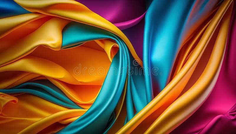Abstract Background Waves Shilk Multi Color. Using Your Project UI UX ...