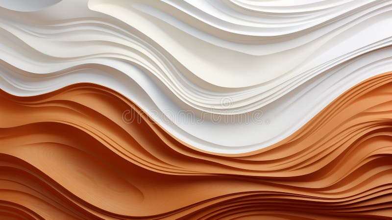 Abstract Background with Waves Stone Milky and Brown Colour- Generative ...