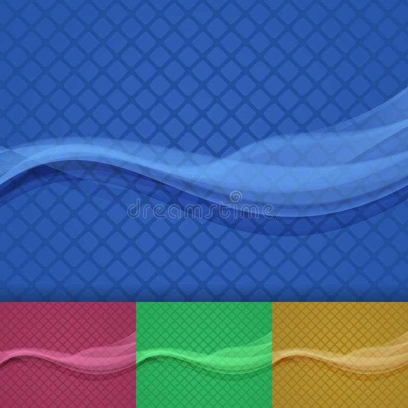 Abstract Background with Waves Stock Vector - Illustration of glow ...