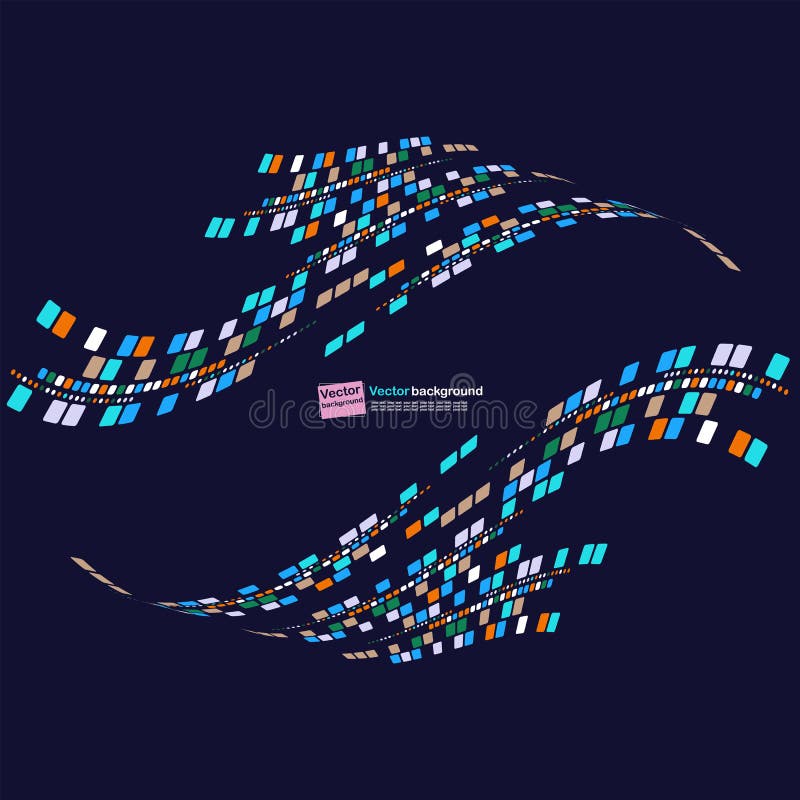 Abstract Background with Waves Stock Vector - Illustration of wallpaper ...