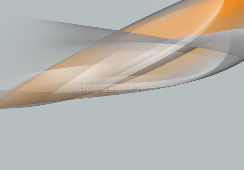 Abstract Background Waves. White, Grey and Orange Abstract Background ...