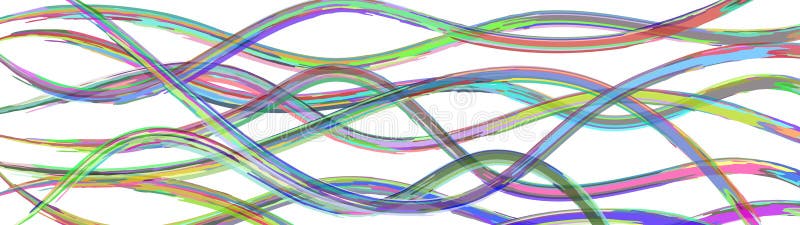 Abstract Background of Wavy Intertwining Lines Stock Vector ...