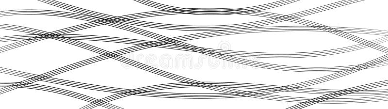 Abstract Background of Wavy Intertwining Lines Stock Vector ...