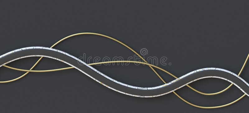 Wavy Abstract Piano Keyboard Stock Illustration - Illustration of ...