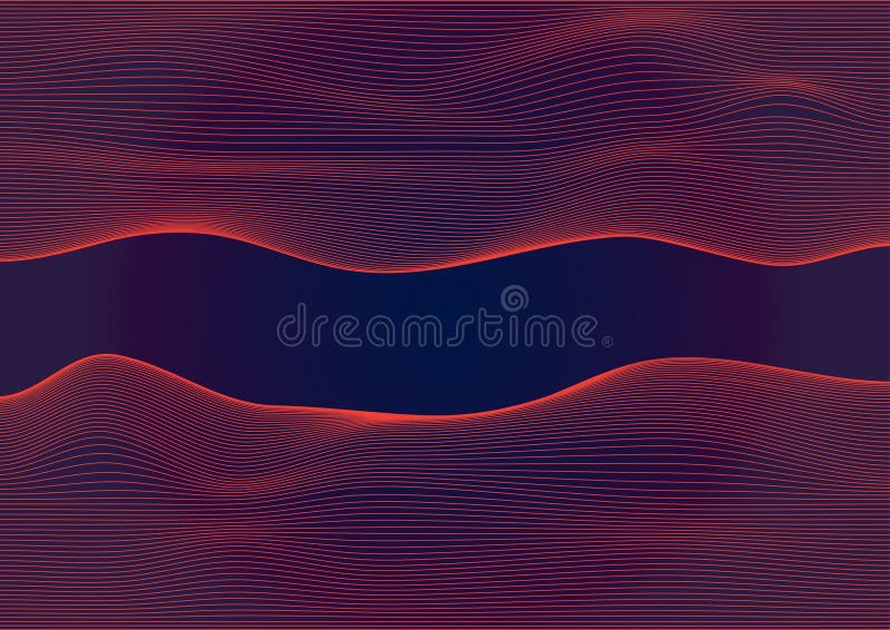 Abstract Background of Wavy Lines in a Random Way Stock Vector ...