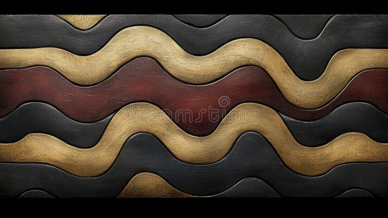 Abstract Metallic Wave Pattern Background Gold, Gray, Maroon Texture ...