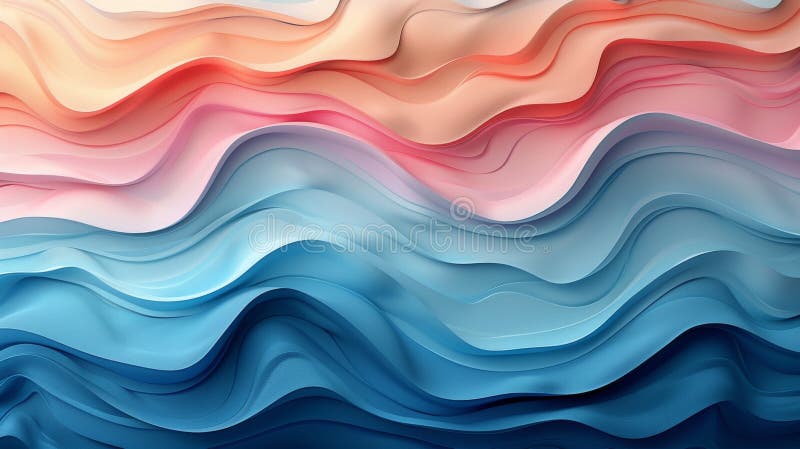 Abstract Background with Wavy Shapes Stock Image - Image of colorful ...
