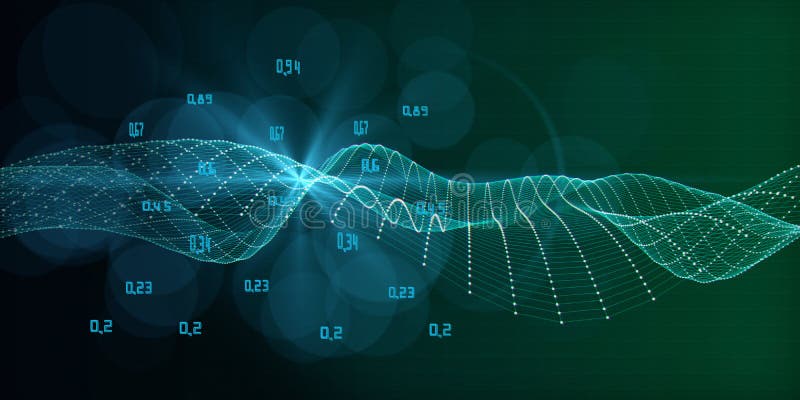 Abstract Light and Glow Diagram Data. Big Data. Artificial Intelligence ...