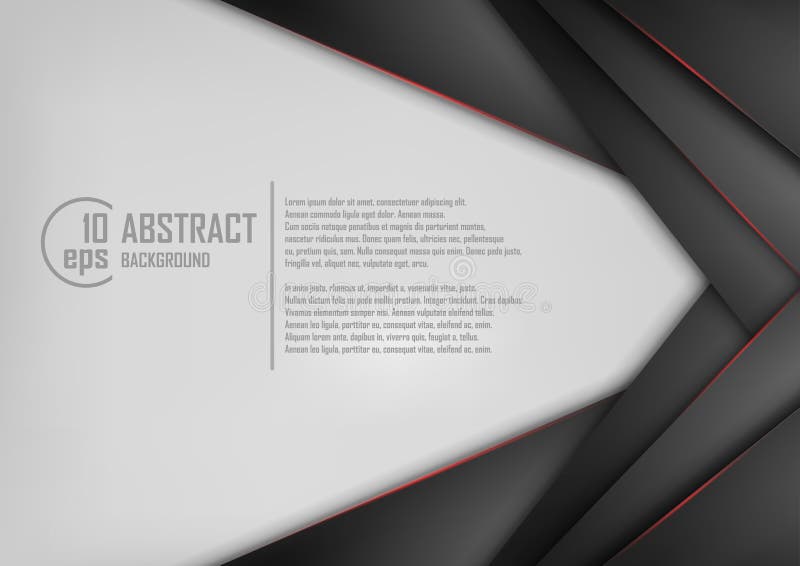 Abstract Background of White and Black Origami Paper. Vector ...