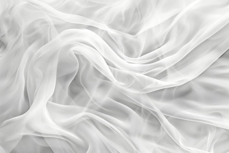 Abstract Background of White Fabric, Soft Image of White Chiffon ...