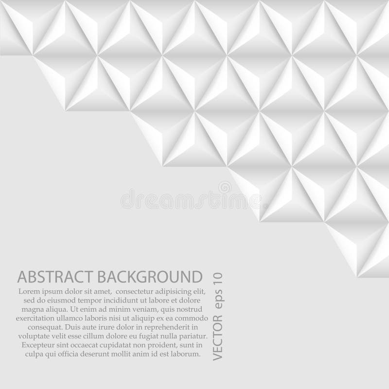 Abstract Background with White Pyramids. Stock Vector - Illustration of ...