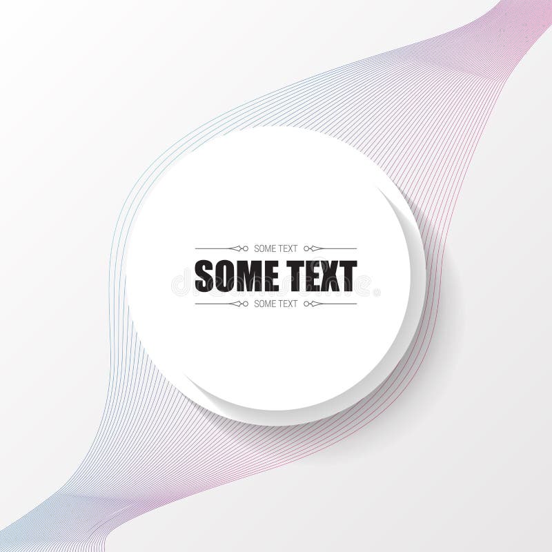 Abstract Background with White Round Text Box. Vector Stock Vector ...