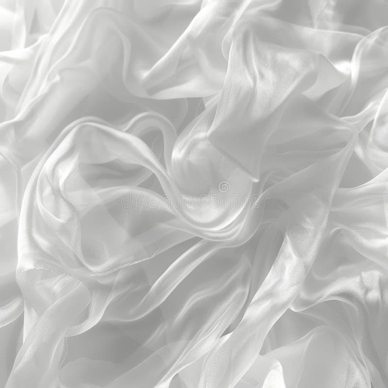 Abstract Background of White Semi Transparent Chiffon Fabric Texture ...