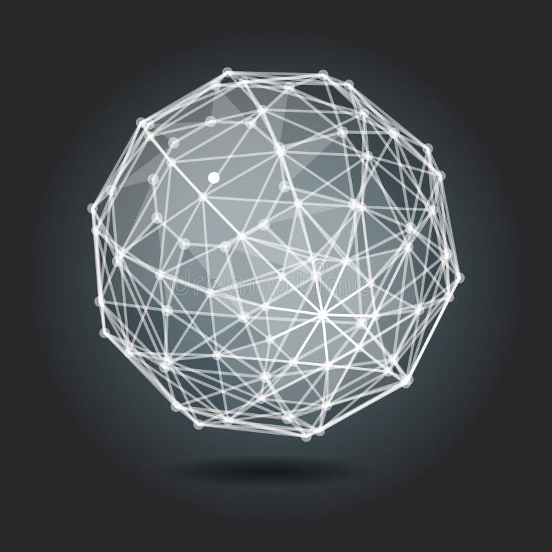 Cyber Sphere Binary Code on a Grey Background. Abstract Radial Matrix ...