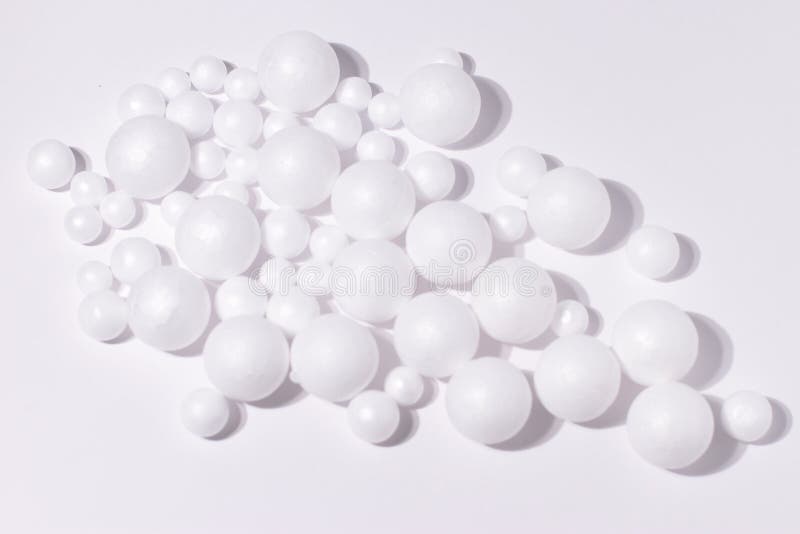 Abstract Background. White Spheres with Hard Shadows Stock Photo ...