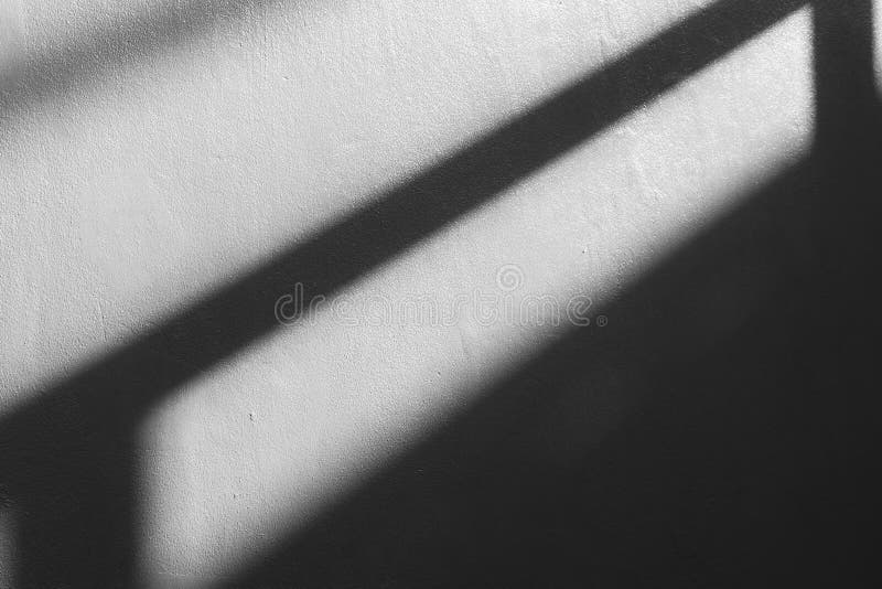 Abstract Background of a White Wall with Shadows from the Window. Stock ...