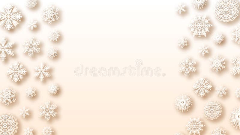 Abstract Background Winter with Snowflakes Shadows Vector Design ...