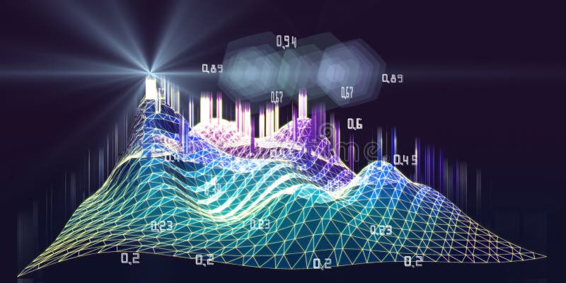 Wavy Grid Background. Mosaic. 3d Abstract Vector Illustration. Stock Image - Image of polygonal ...