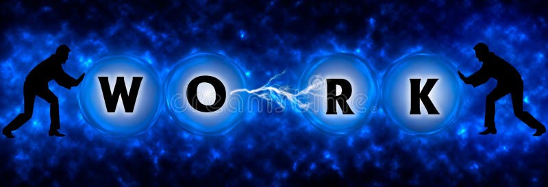 Abstract Background with WORK Concept. Thinking, Success and Creativity ...