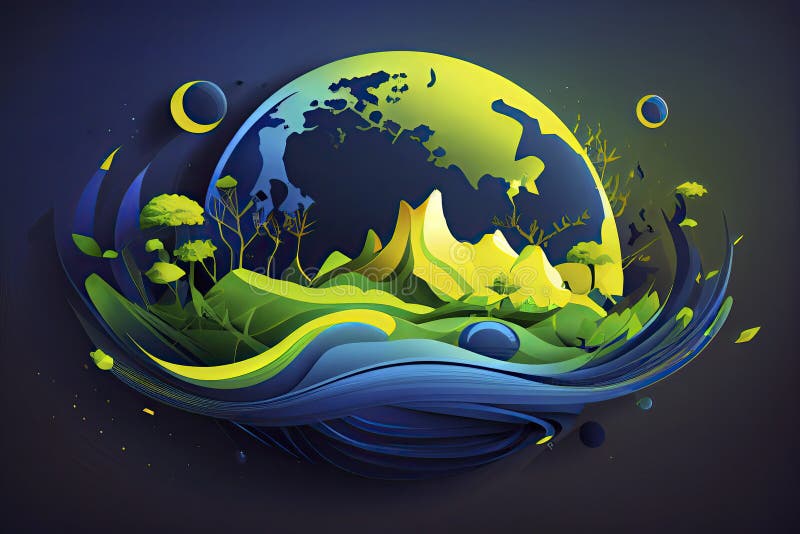 Abstract Background of World Environment Concept and Eco-friendly ...