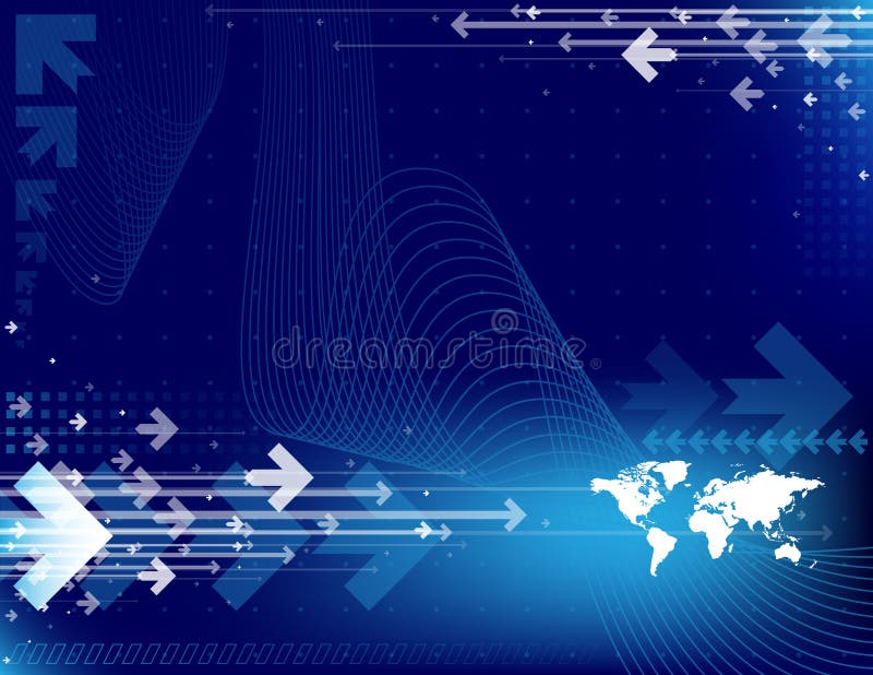 Abstract Background with World Map Stock Vector - Illustration of ...